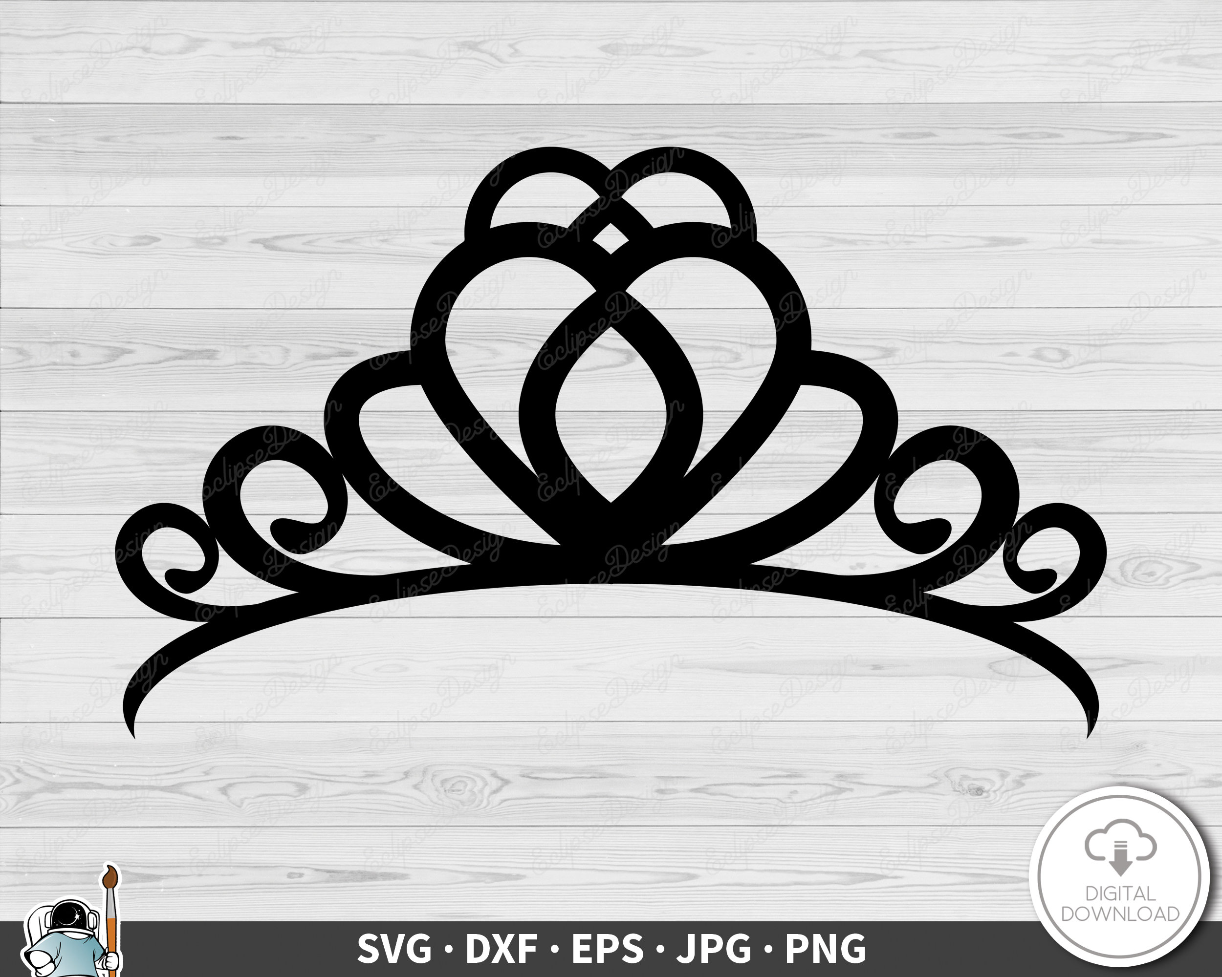 Black Princess Tiara Clip Art