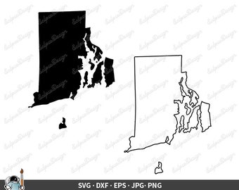 Rhode Island Silhouette Png - Etsy