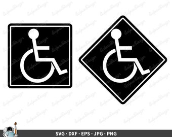 Handicap Parking Sign Clipart - Etsy