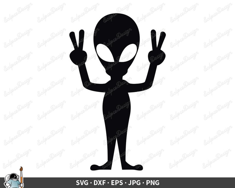 Alien SVG Alien Clip Art Vector UFO Svg Alien Cricut Alien - Etsy