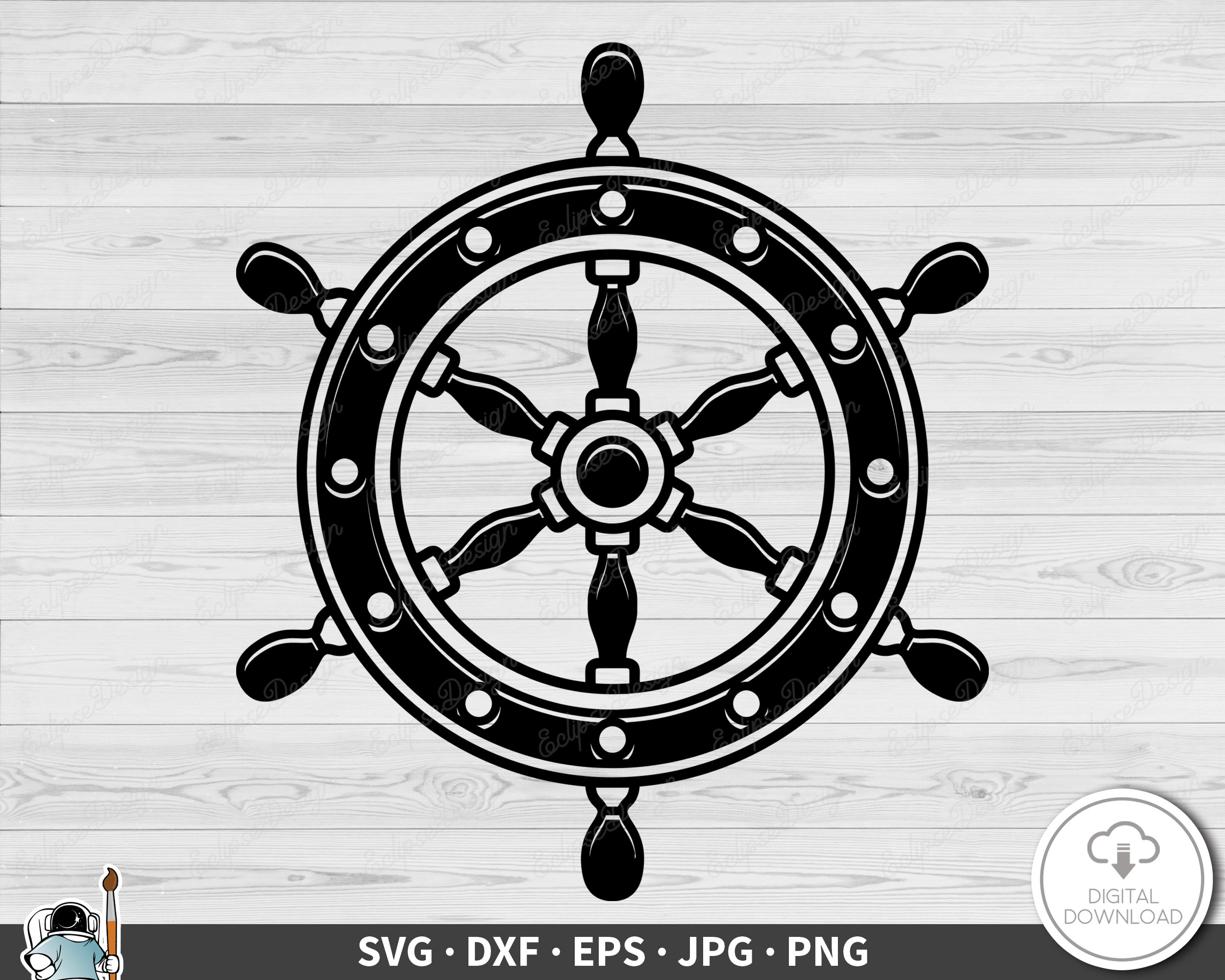 Ship Wheel Clip Art