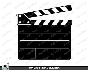 Movie Clapboard Svg - Etsy