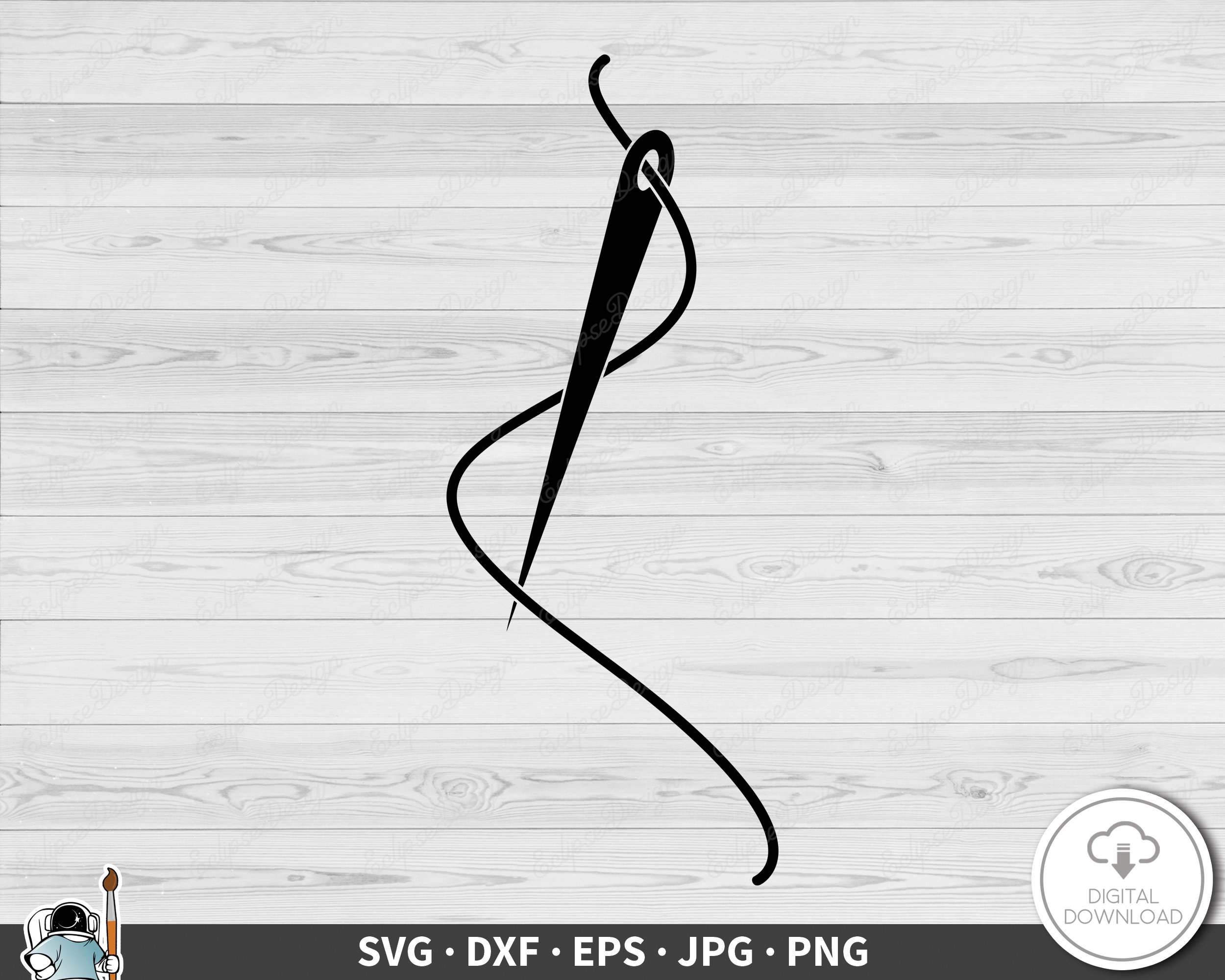 Sewing Needle Silhouette