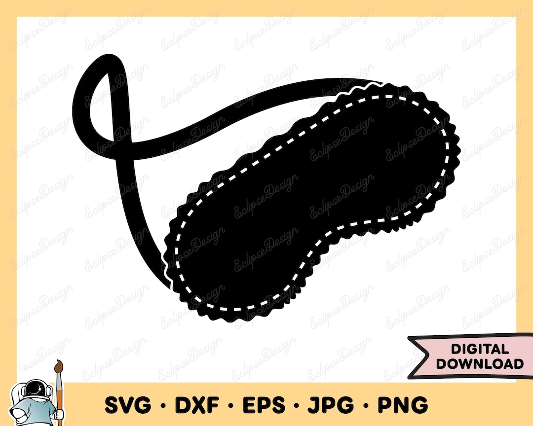 Sleeping Mask SVG Clipart PNG (instant Digital Download) - Etsy