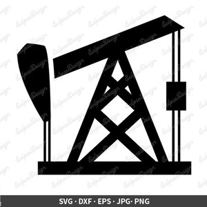Oil Rig SVG Oil Driller Vector Oil Field Clipart Oil Rig - Etsy