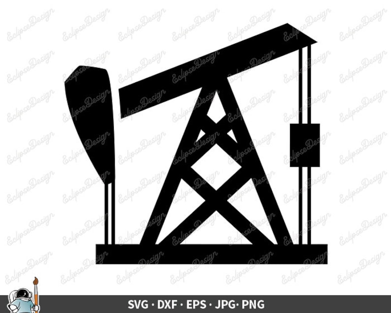 Oil Rig SVG Oil Driller Vector Oil Field Clipart Oil Rig - Etsy