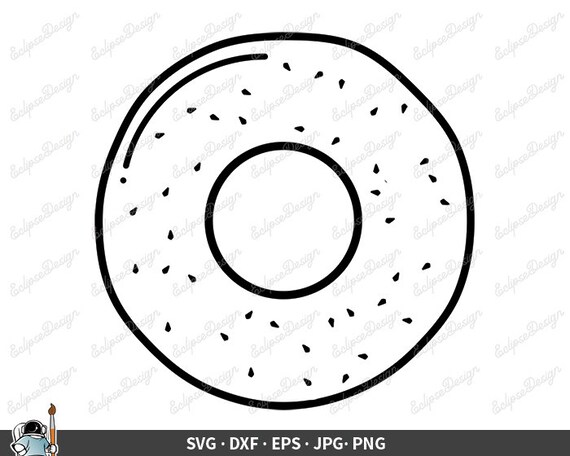 Sesame Bagel SVG Bagel Vector Bagel Clipart Bagel Cricut Bagel - Etsy