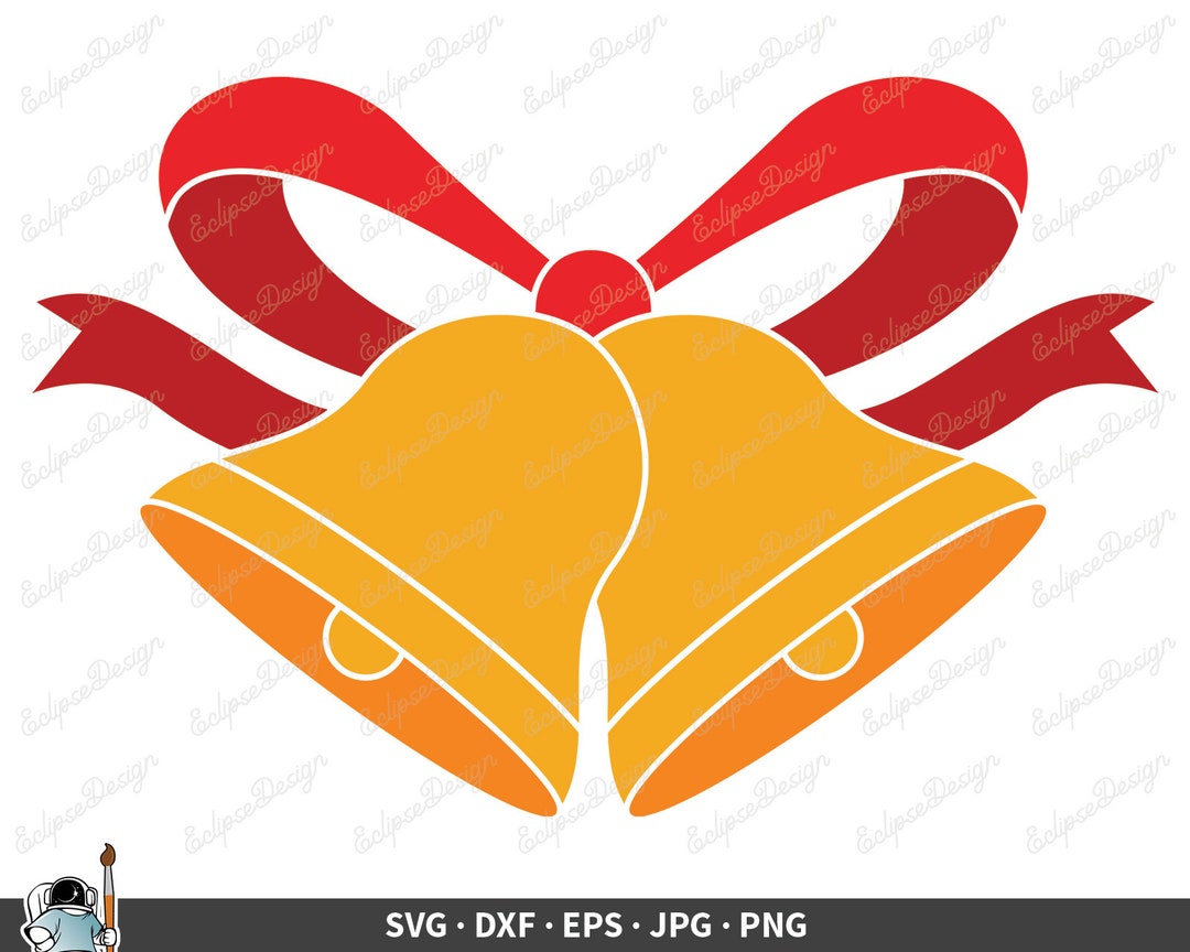 Wedding Bells SVG Clip Art Cut File Silhouette Dxf Eps Png - Etsy