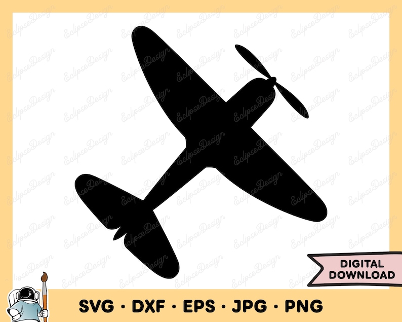 Avión antiguo SVG Avión PNG Vuelo Clip Art Archivo de corte Silueta ...