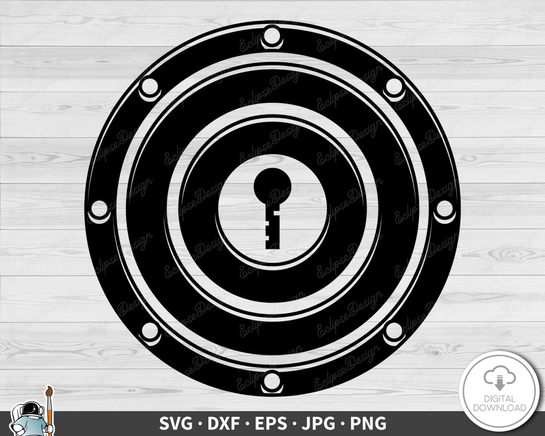 Keyhole SVG Clip Art Cut File Silhouette Dxf Eps Png Jpg Instant ...