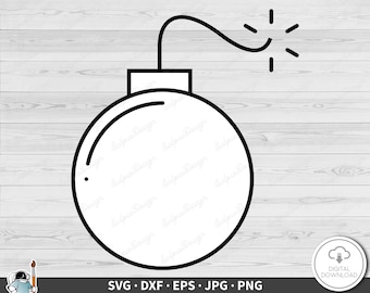 NUCLEAR BOMB SVG Explosion Svg Bomb Svg Bomb Silhouette - Etsy