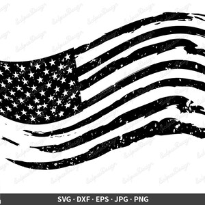 American Flag SVG Distressed USA Clip Art Cut File - Etsy