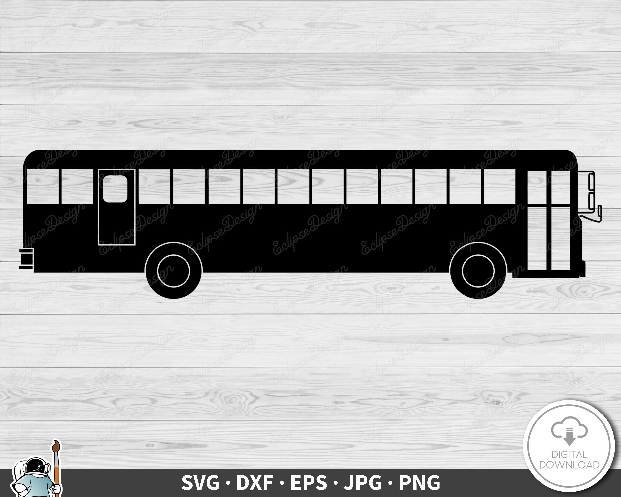 School Bus Silhouette Vector