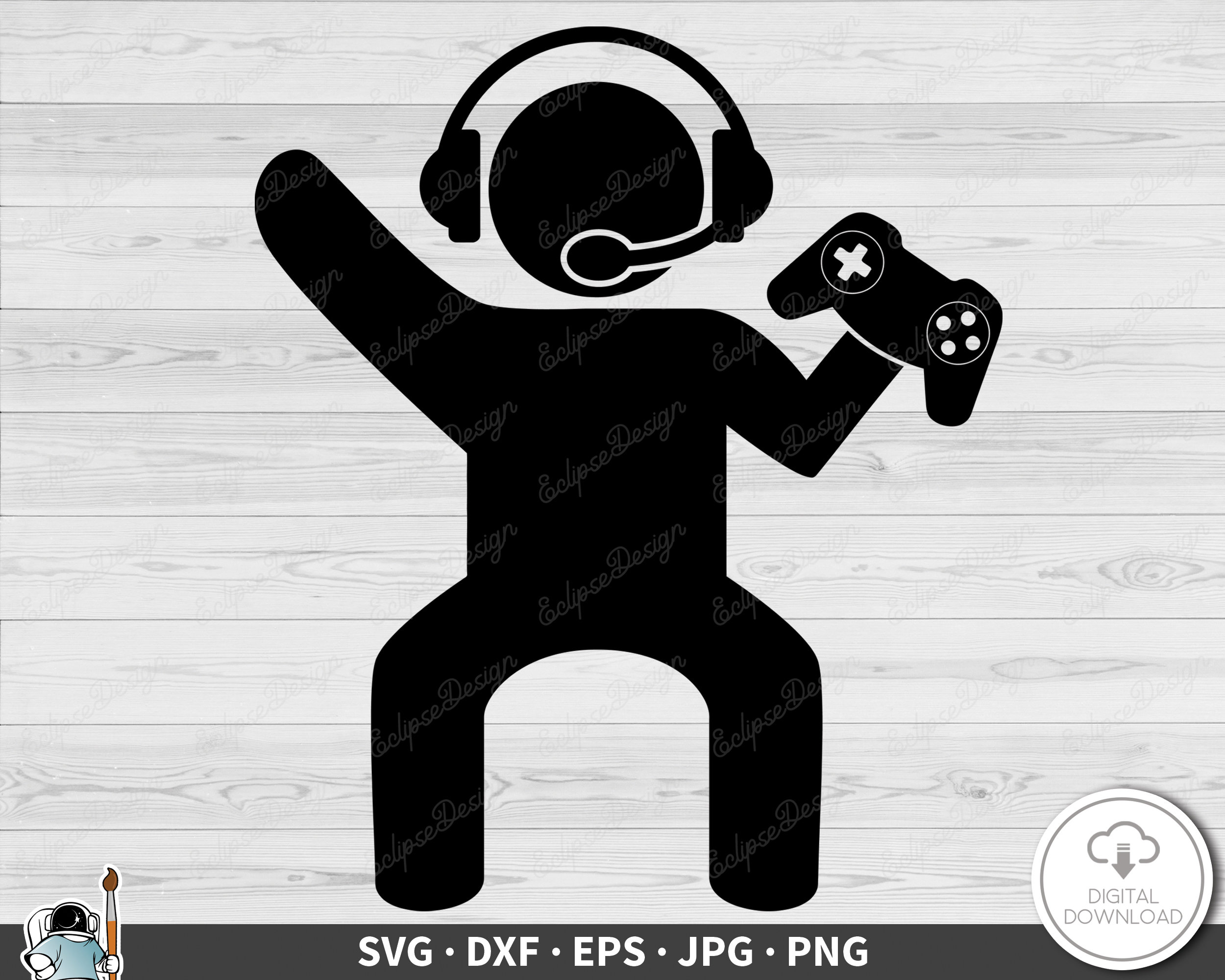 Video Game Clip Art Black And White