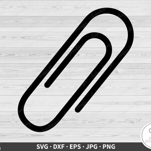 Büroklammer SVG Clip Art geschnitten Datei Silhouette dxf - Etsy.de
