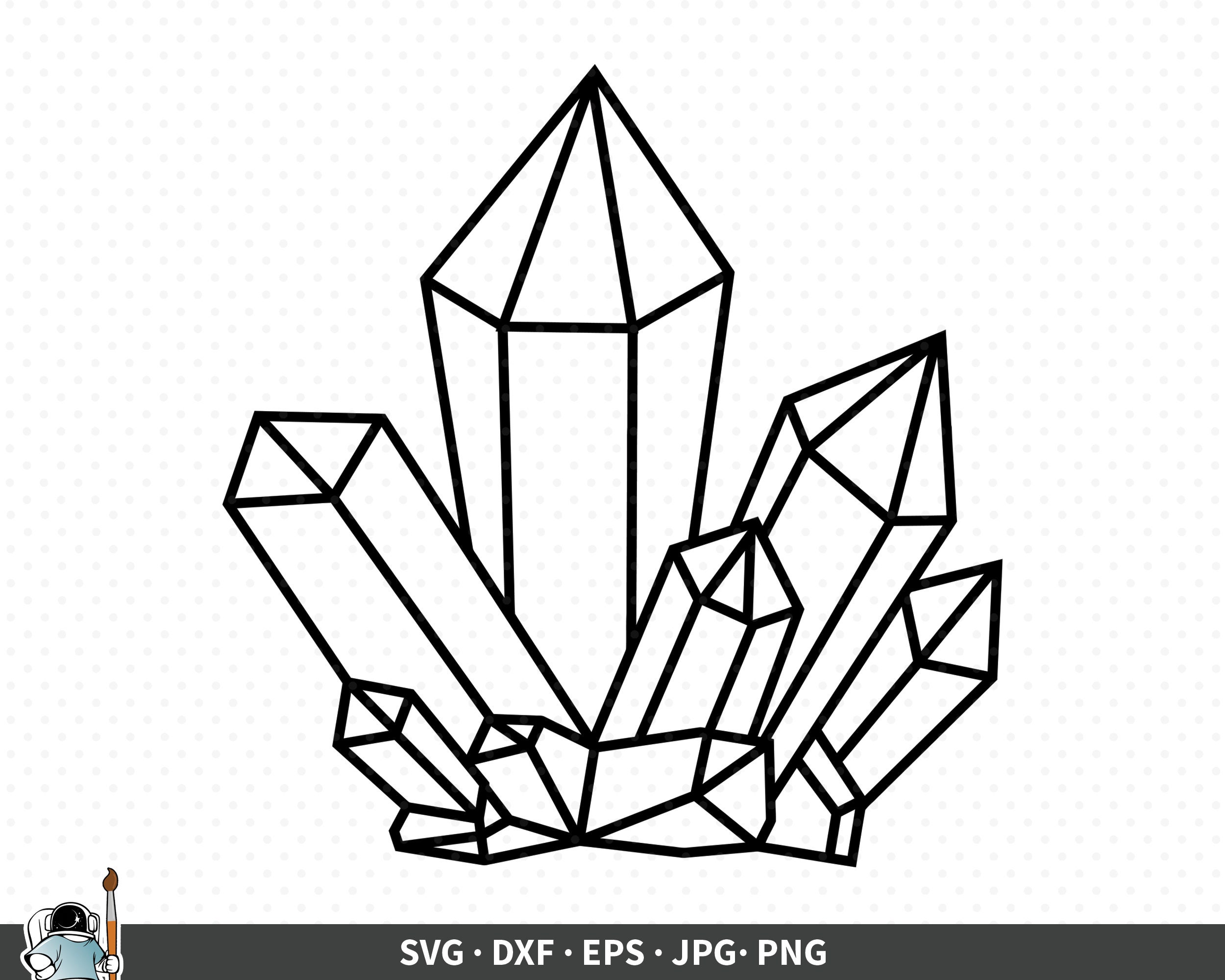 Crystals SVG Crystals Vector Crystals Clipart Crystals | Etsy