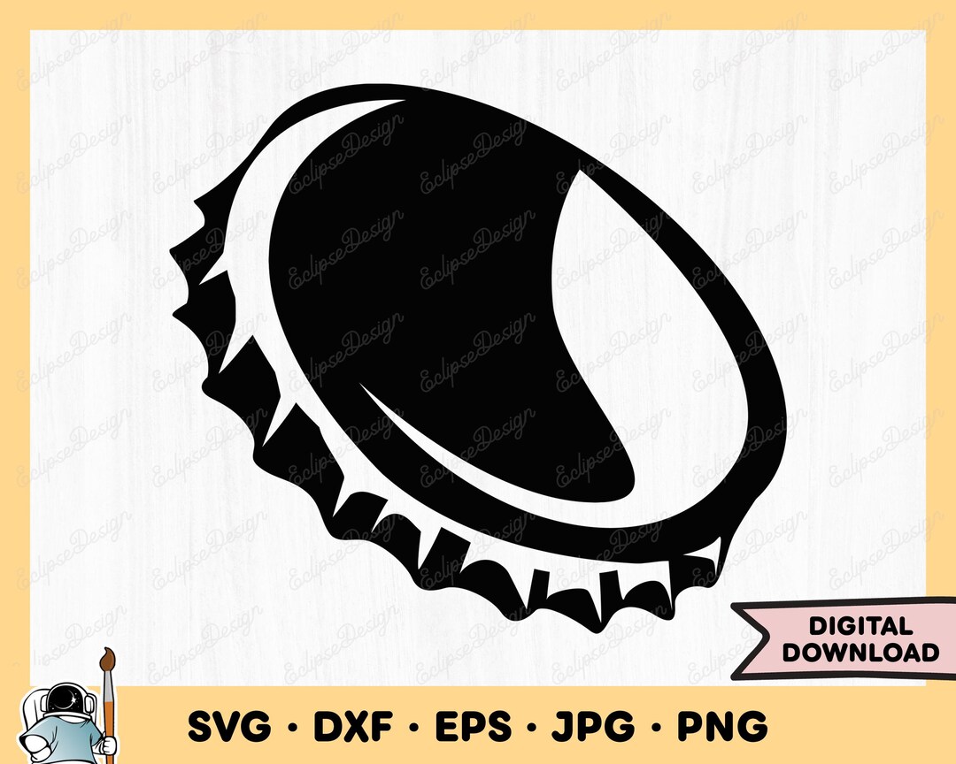 Bottlecap SVG Soda Bottle Cap Clip Art Bottlecap Cut File Silhouette ...