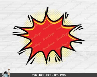 Comic Book Svg | Etsy