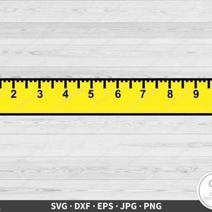 Ruler SVG Clip Art Cut File Silhouette Dxf Eps Png Jpg - Etsy
