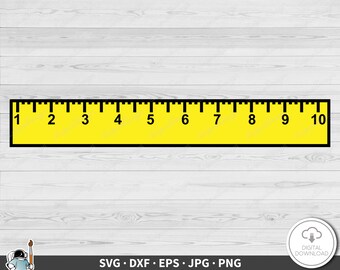 Ruler. Files Prepared for Cricut. SVG Clip Art. Digital File Available ...