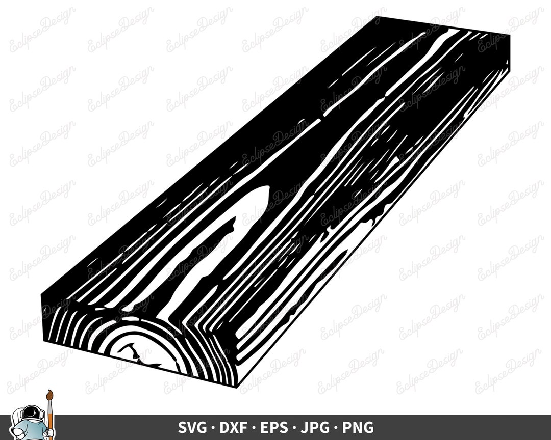 Wood Plank SVG Lumber Clip Art Cut File Silhouette Dxf Eps - Etsy UK