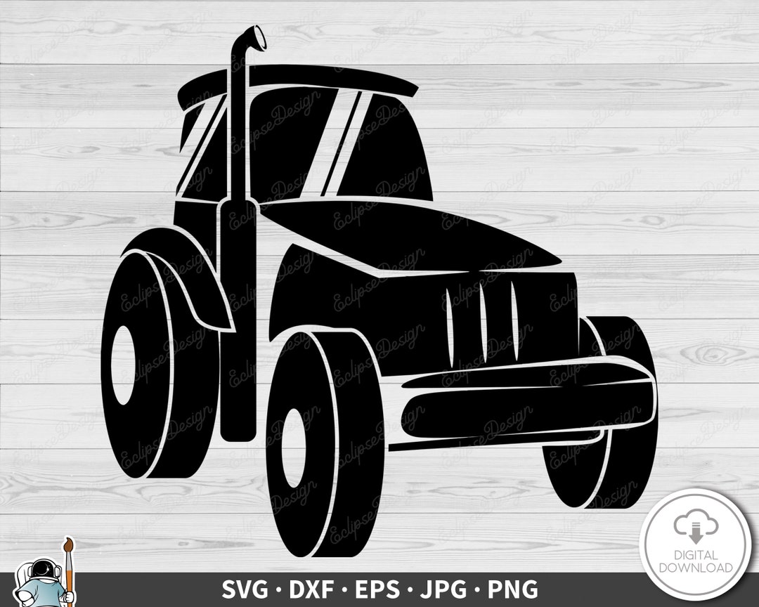 Trator SVG Agricultura Clip Art Corte Arquivo Silhueta dxf eps png jpg ...