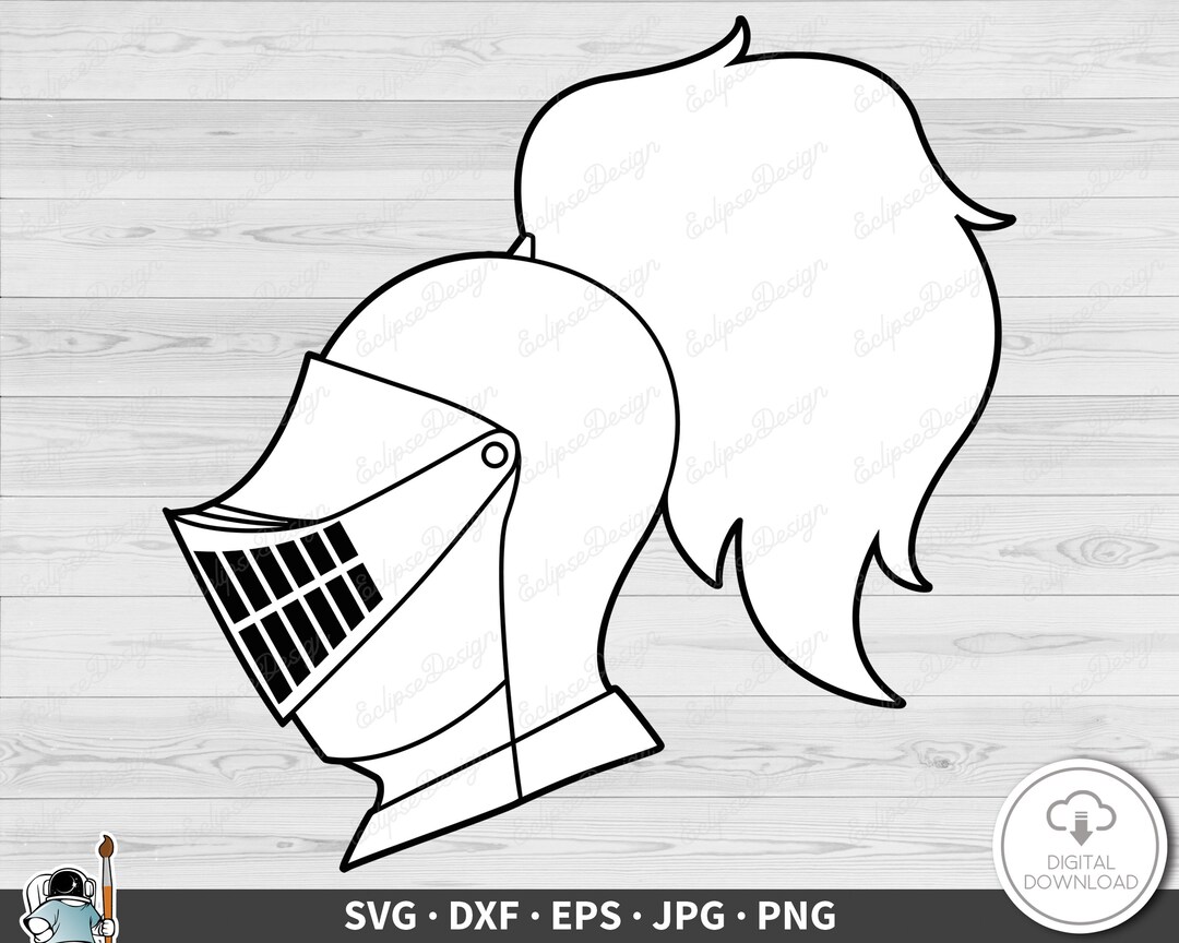 Knight SVG Knight Helmet Vector Medievil Clipart Armor Cricut Knight ...