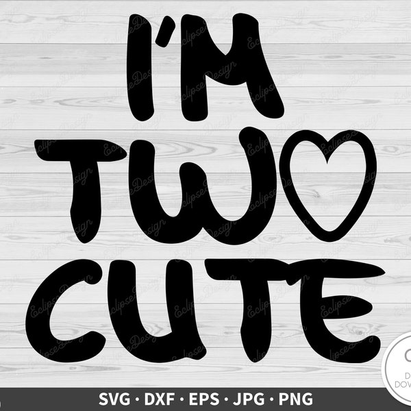Two Cute Svg - Etsy