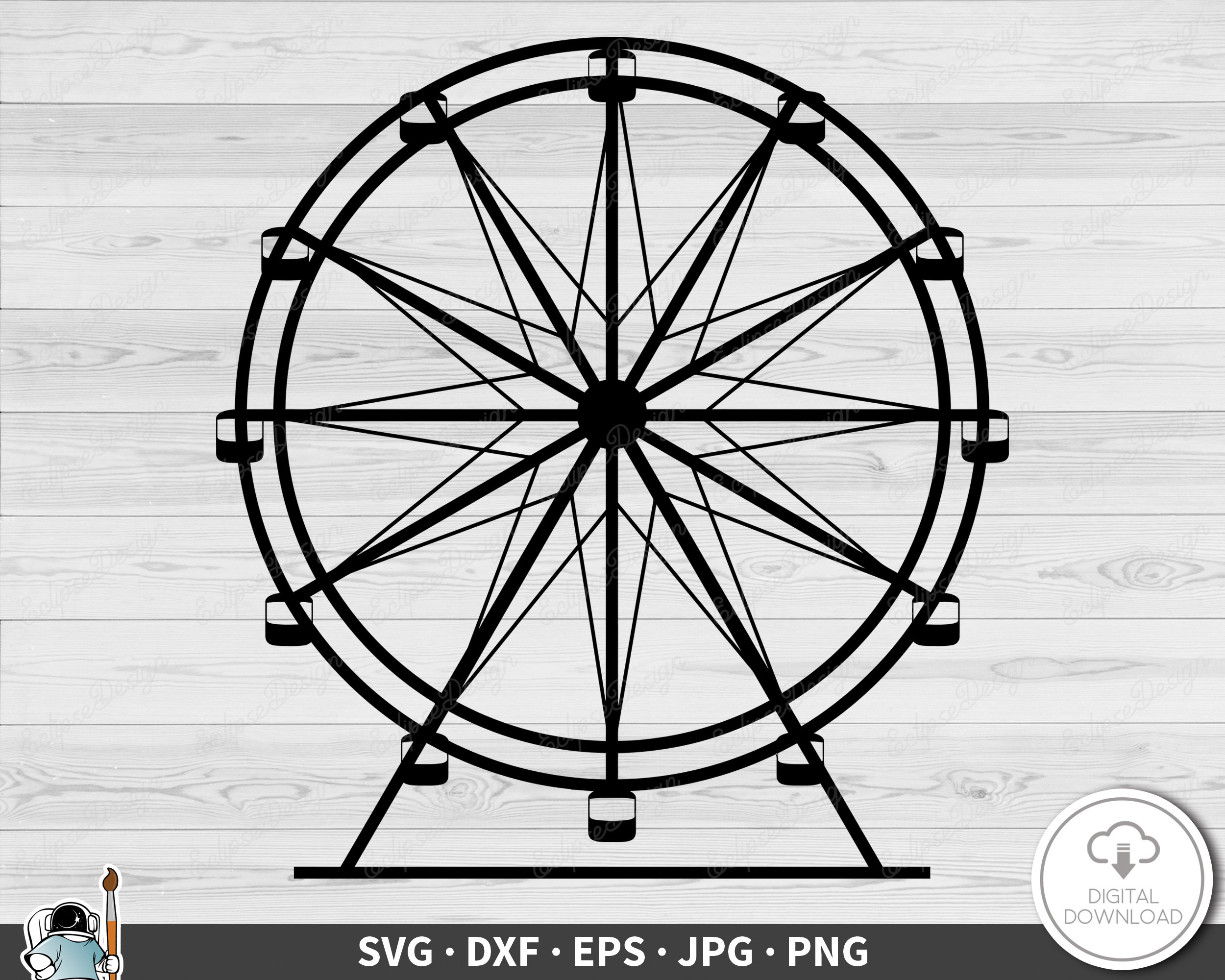 Ferris Wheel Drawing Png