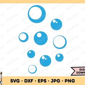 Bubbles SVG Bubbles Clip Art Bubbles Cut File Bubbles Silhouette ...