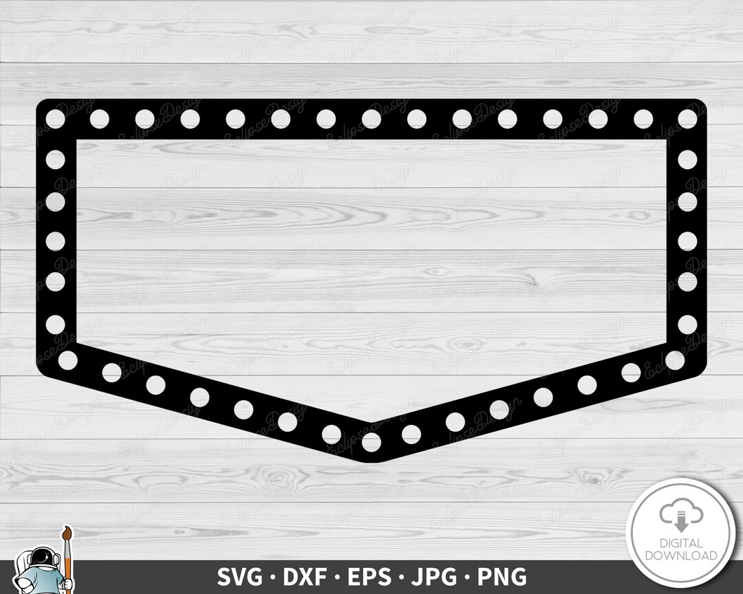 Retro Banner SVG Clip Art Cut File Silhouette Instant Digital Download ...