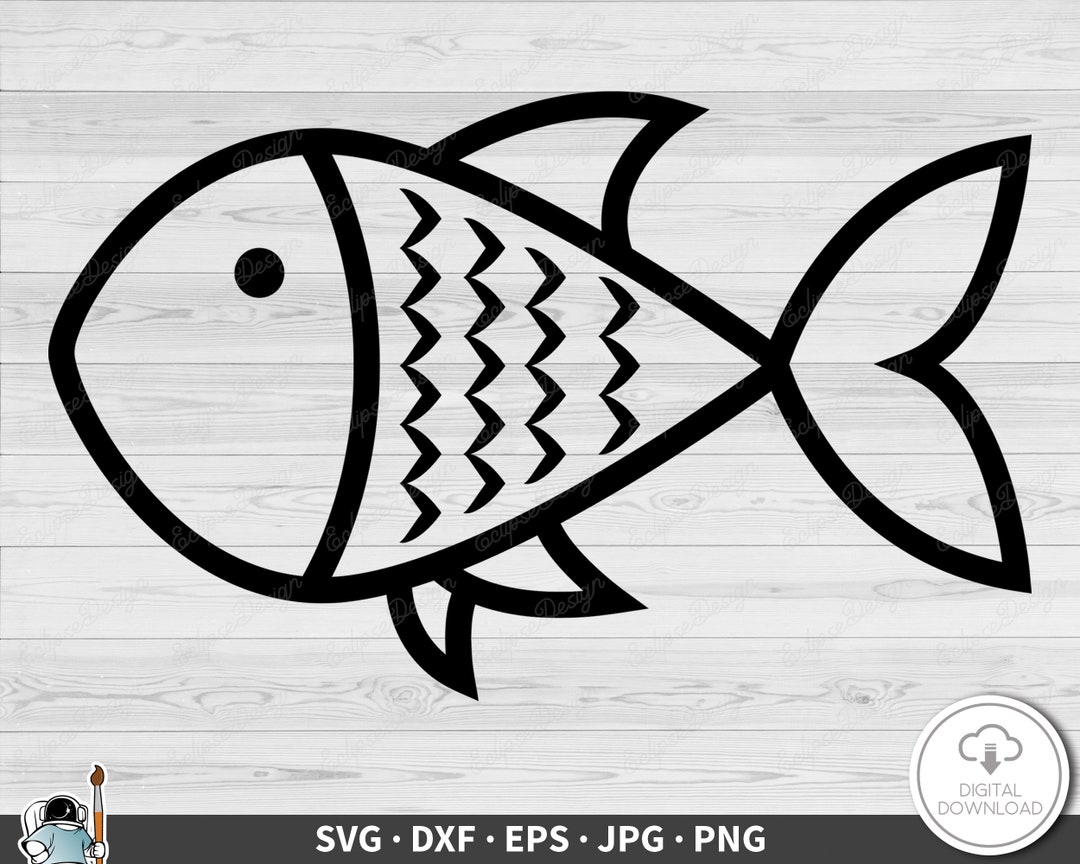 Triangle Black And White Clipart Fish