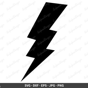Lightning Bolt SVG Racing Clip Art Cut File Silhouette Dxf - Etsy