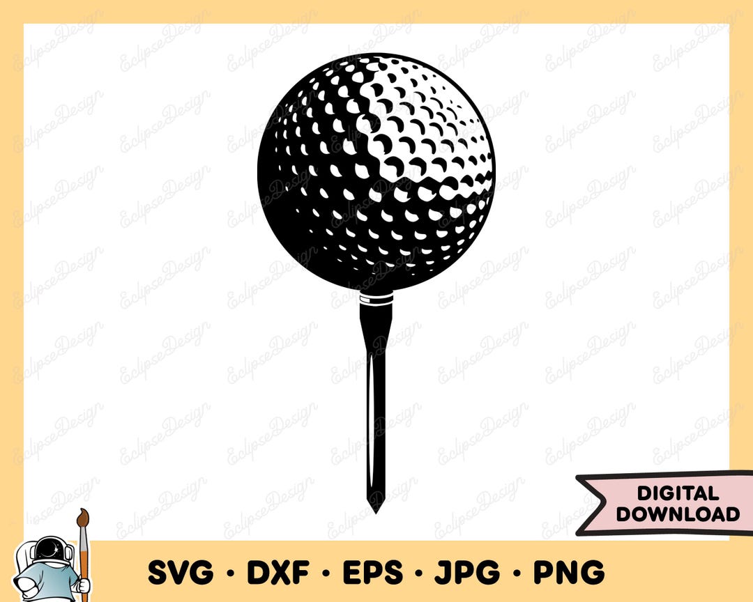 Golf Ball SVG Golf Ball PNG Golf Svg Tee SVG Clip Art Cut File ...