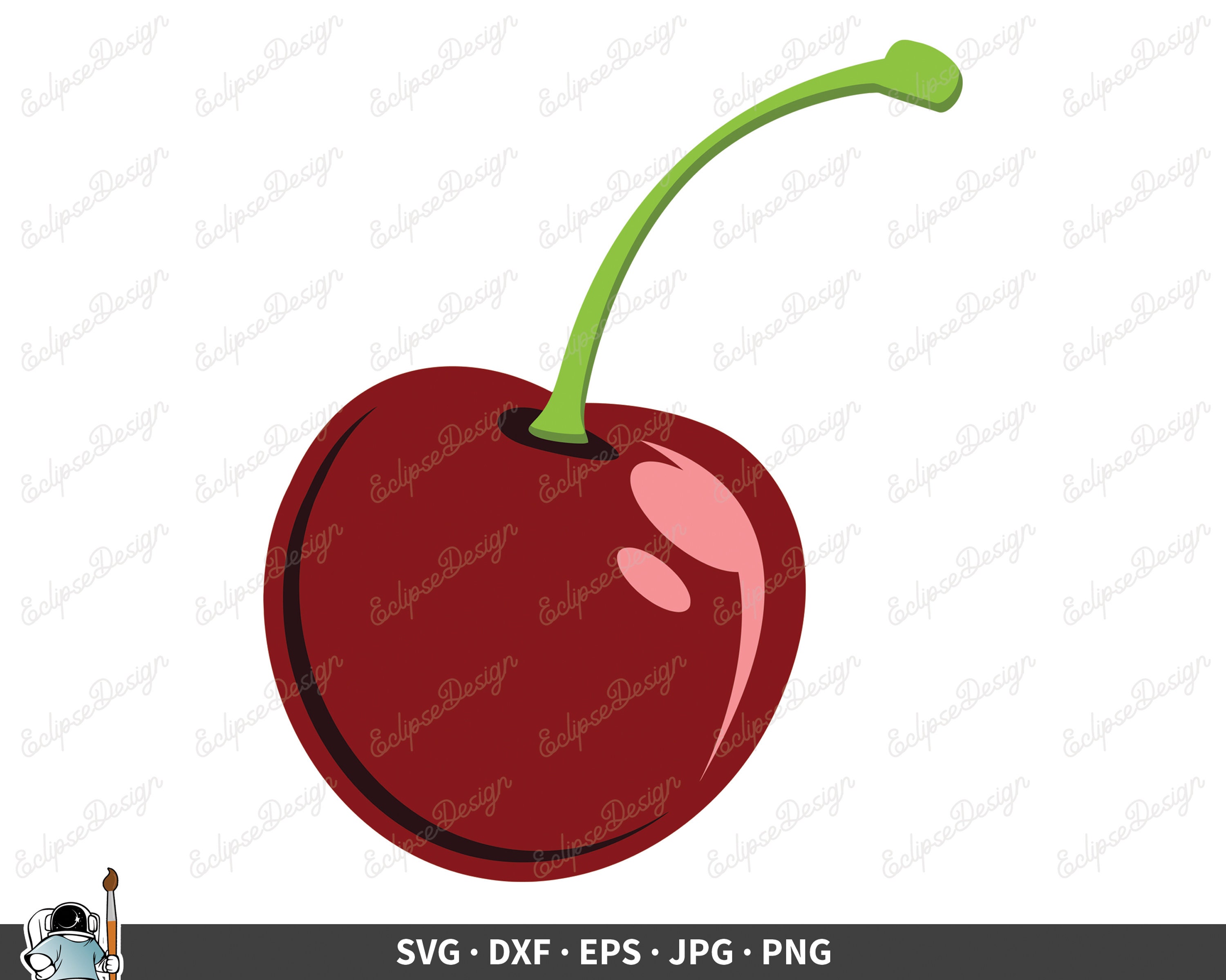Single Cherry Clipart