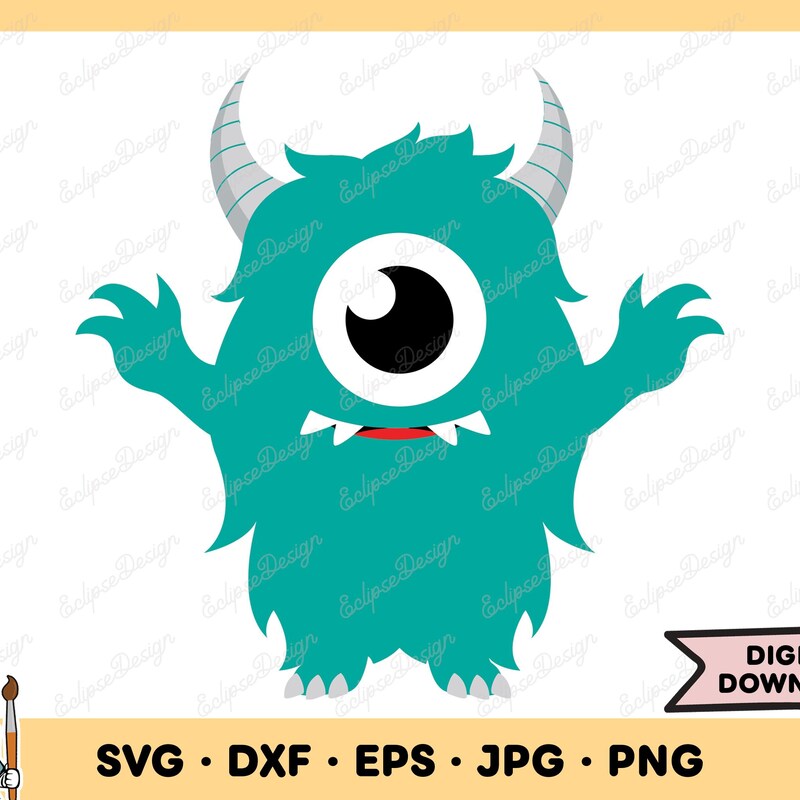 Monster Clip Art - Etsy