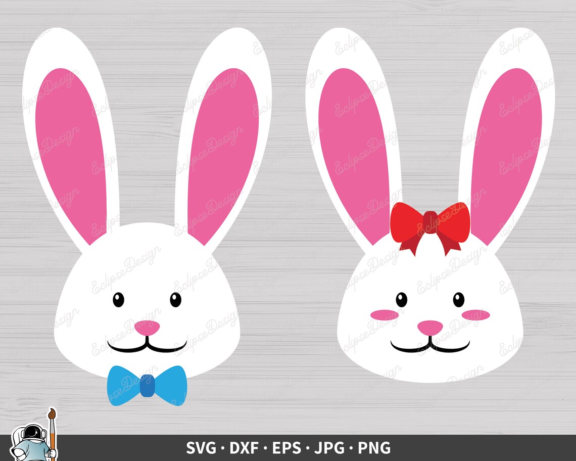 Easter SVG Bunny Svg Easter Clip Art Bunny Rabbit SVG Bunny - Etsy
