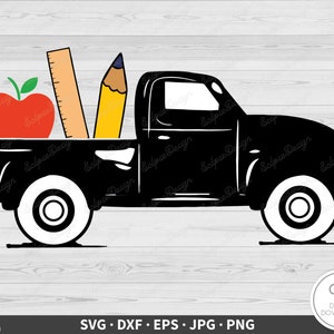 Back to School Vintage Truck SVG Clip Art Cut File - Etsy
