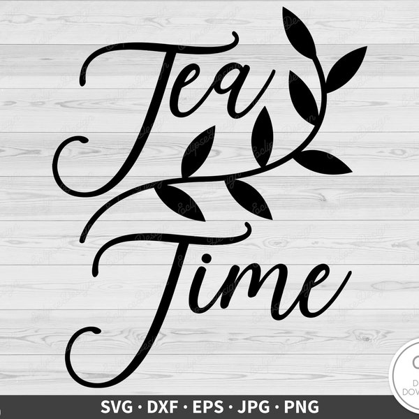 Tea Time Svg - Etsy