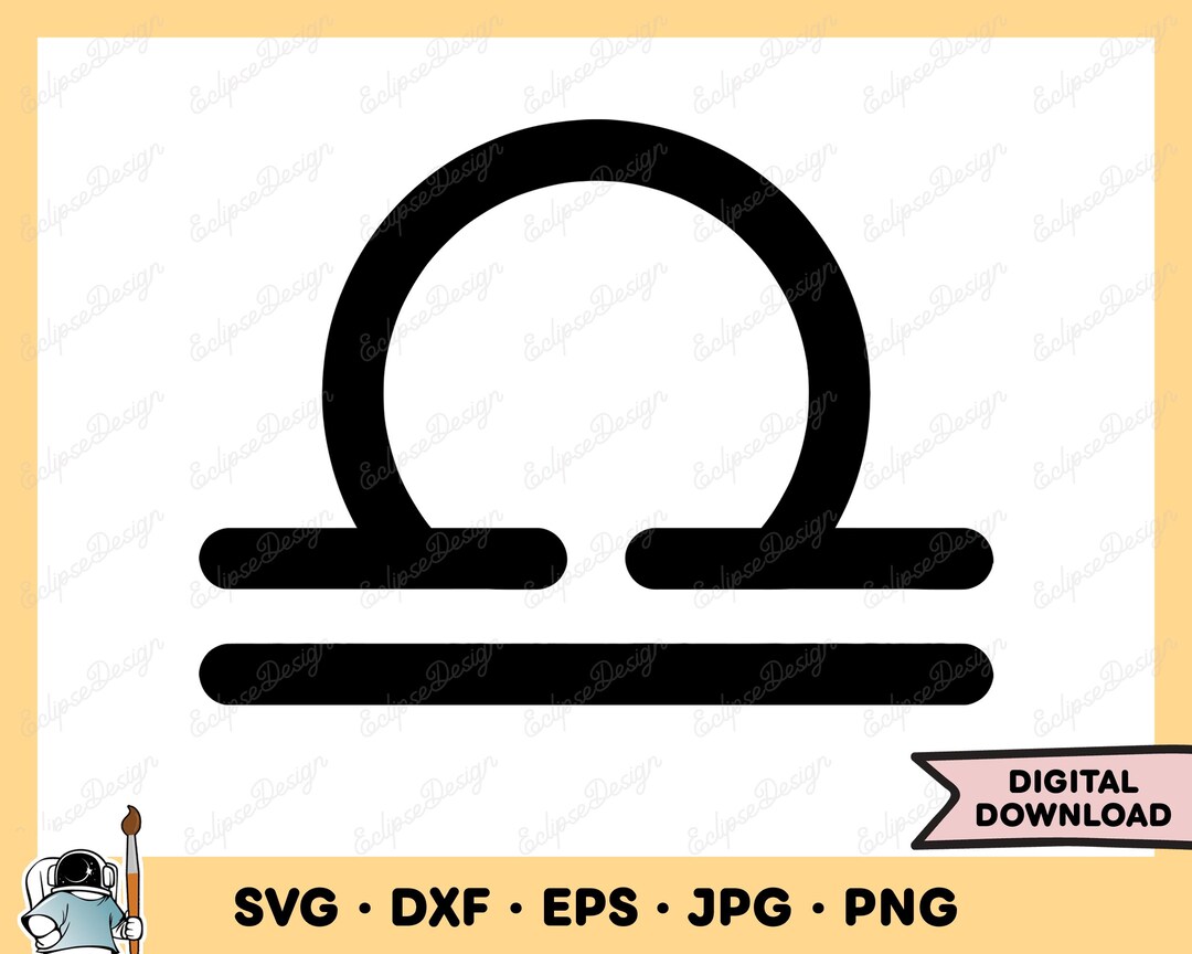 Libra Zodiac Astrology SVG Libra PNG Libra Clip Art Cut File Silhouette ...