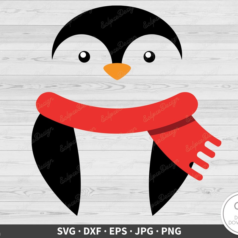 Penguin Face Svg - Etsy