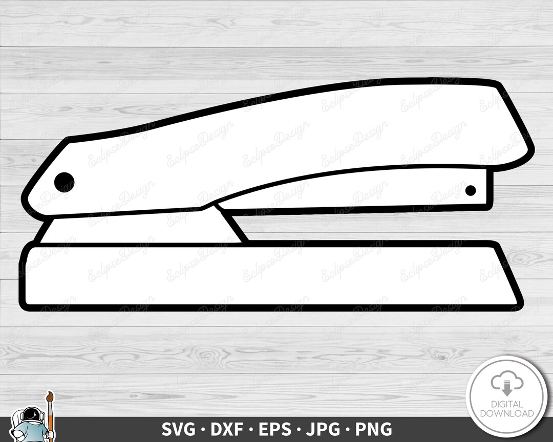 Stapler SVG Office Tools Clip Art Cut File Silhouette Instant Digital ...