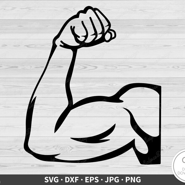 Woman Bicep Muscle Svg - Etsy