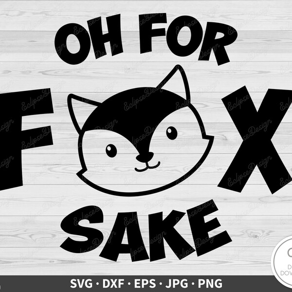 For Fox Sake Svg - Etsy