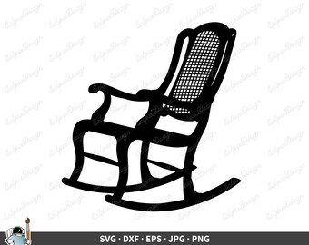 Rocking Chair Svg - Etsy