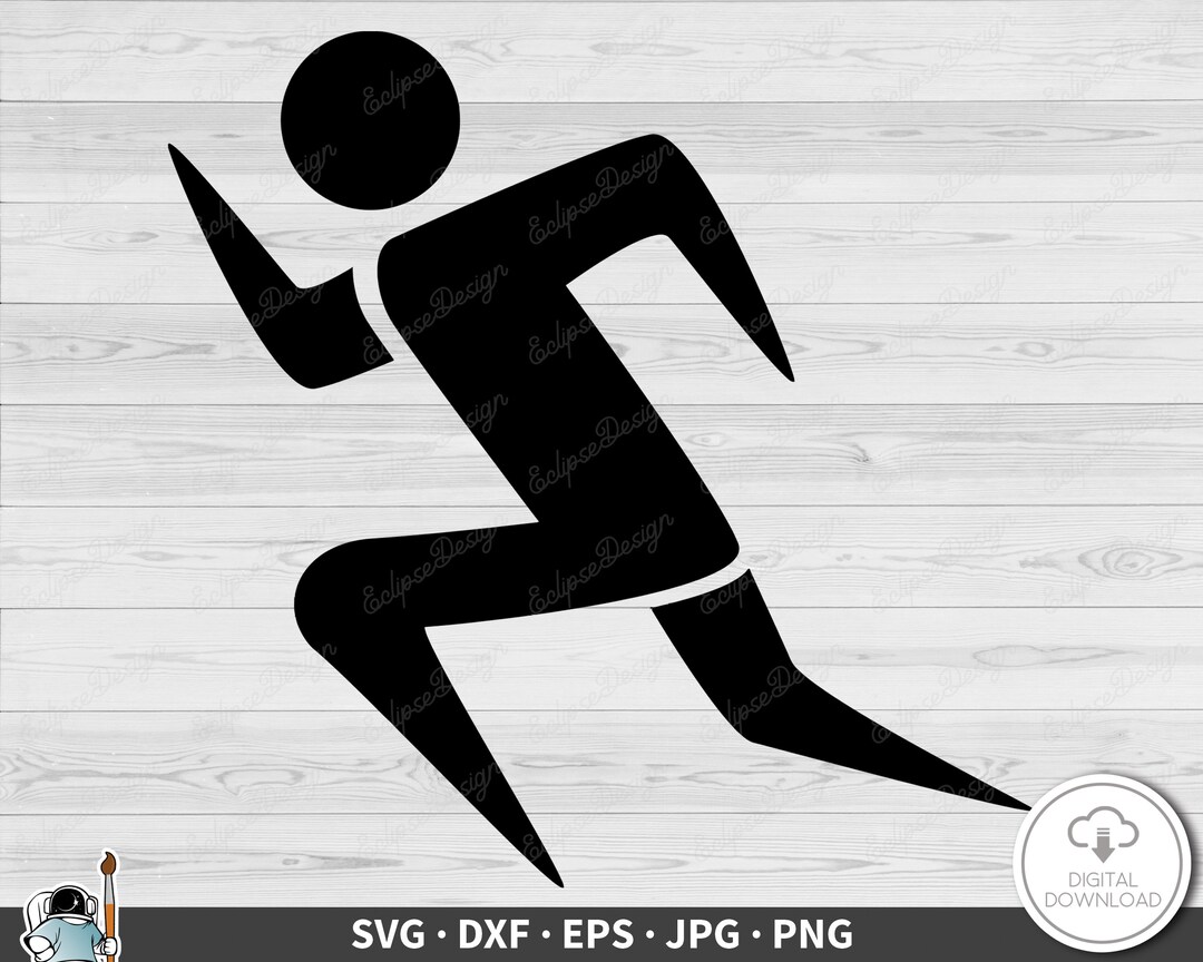 Stick Figure Runner Stick Figure Man Running Animation. 4K 60fps