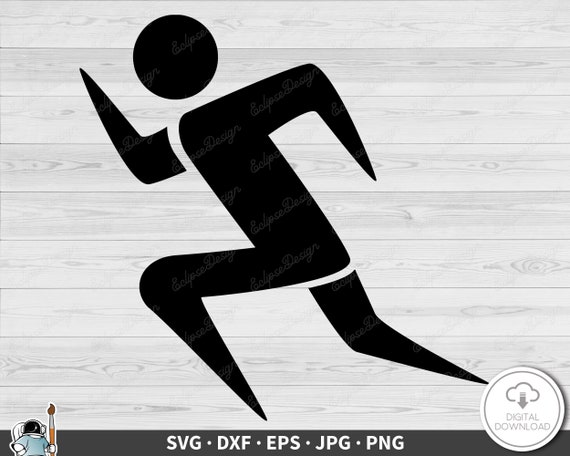 Stick Figure Running Vector