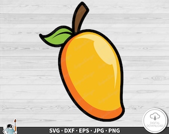 Mango Fruit SVG , Clip Art Cut File Silhouette Eps Png Jpg ,instant ...