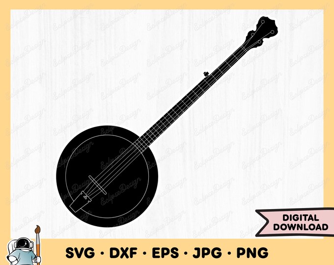 BANJO SVG, Banjo Svg Files for Cricut, Banjo Clipart, Laser Cut Files ...