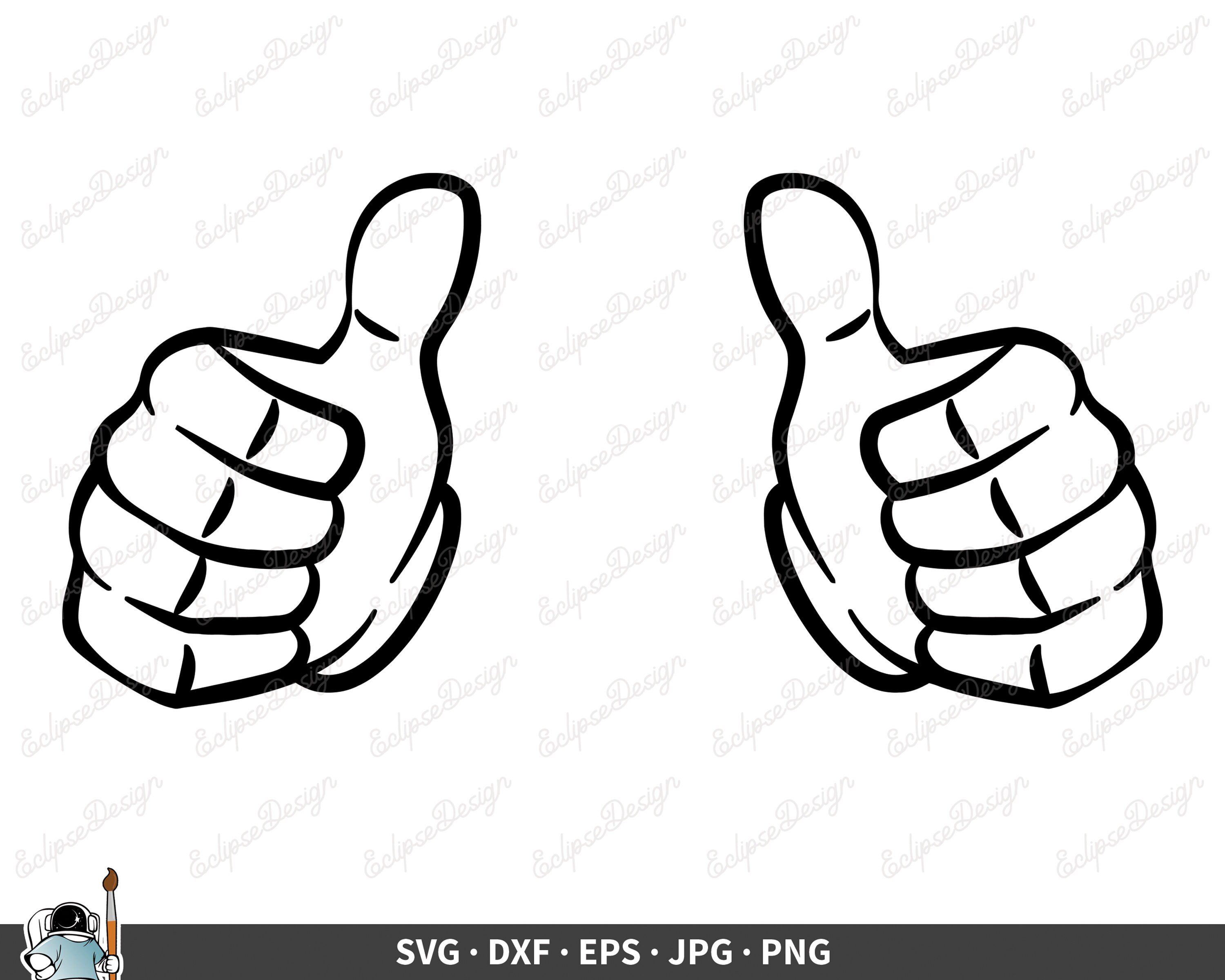 Thumbs up SVG Thumbs Vector Thumbs up Clipart Thumbs Cricut - Etsy Norway
